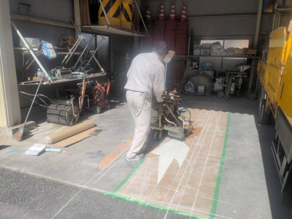 路面標示施工技能士 実技試験練習 - 株式会社協和安全